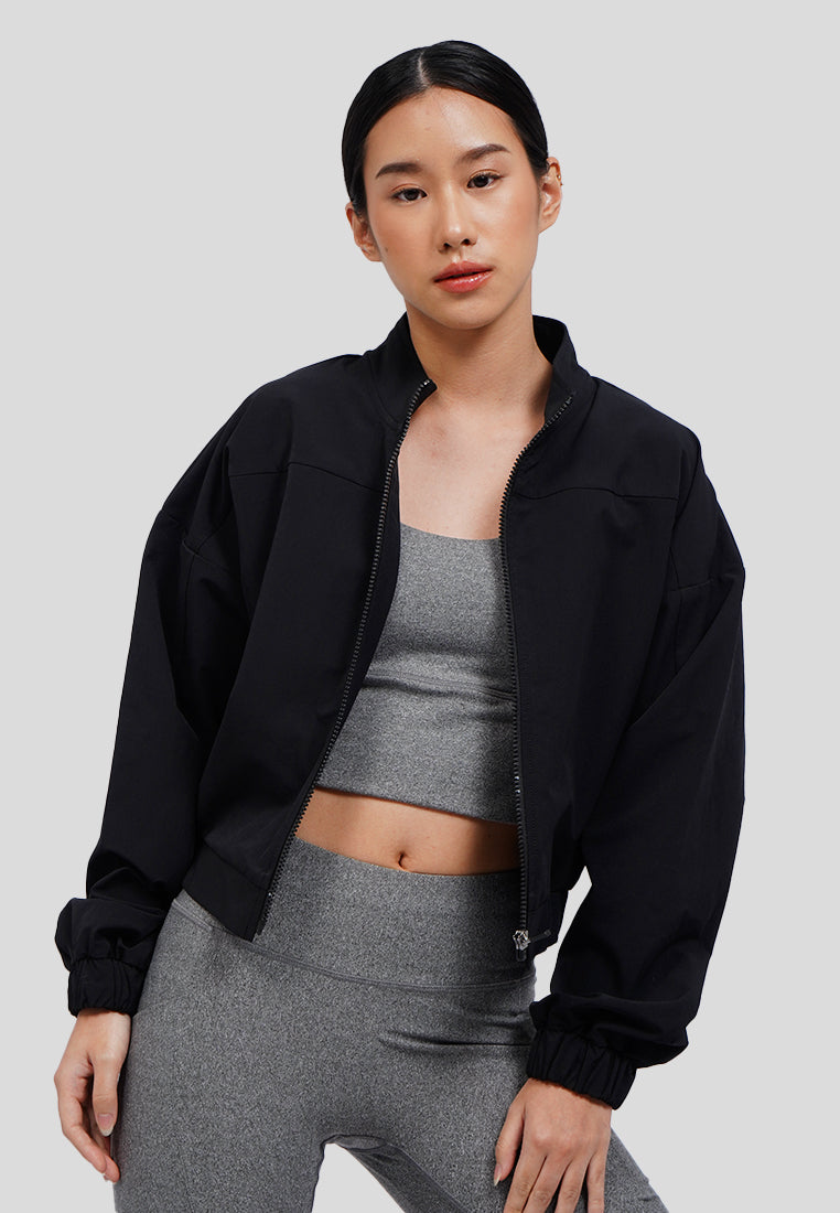 High Neck Active Cropped Jacket – EXECUTIVE