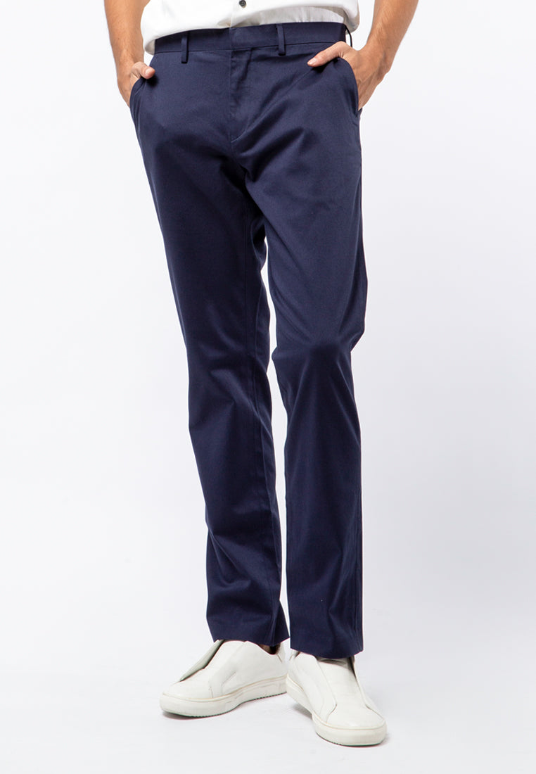 Slim Fit Basic Chino Pants – EXECUTIVE