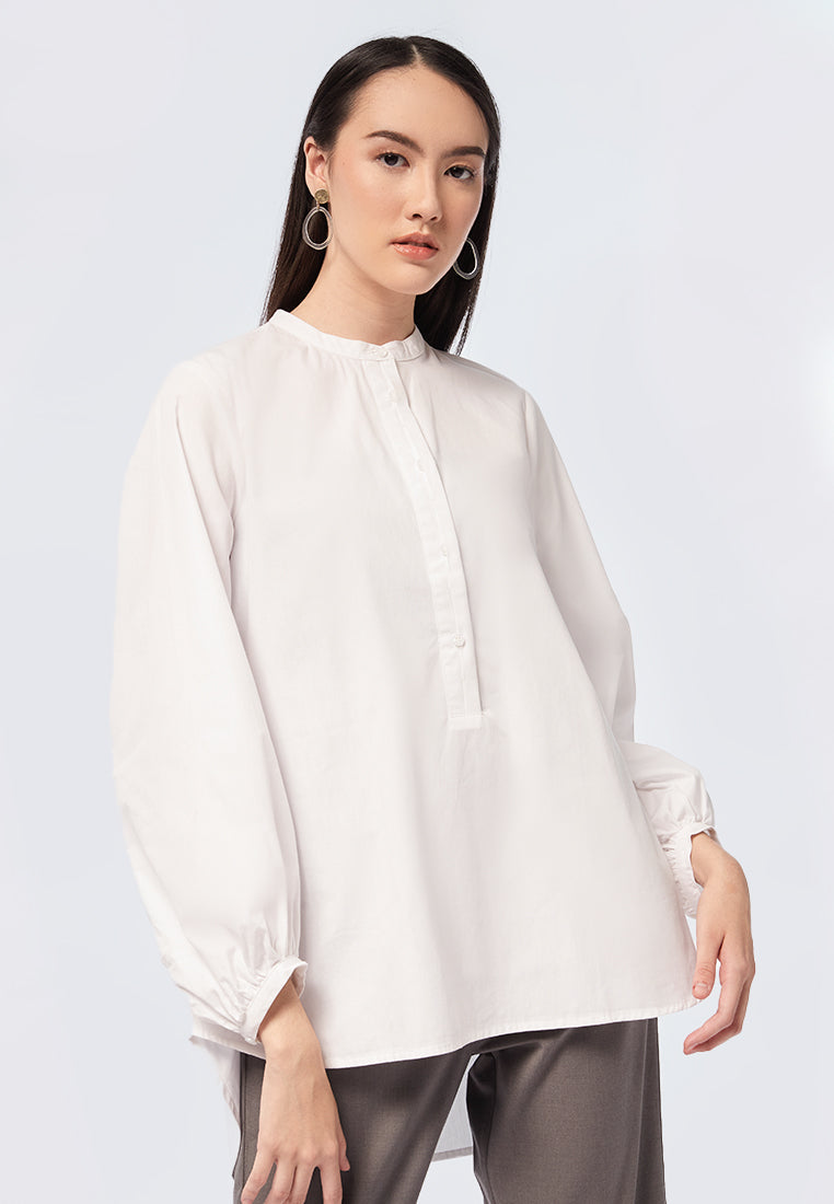 Basic Balloon Sleeve Tunic – EXECUTIVE