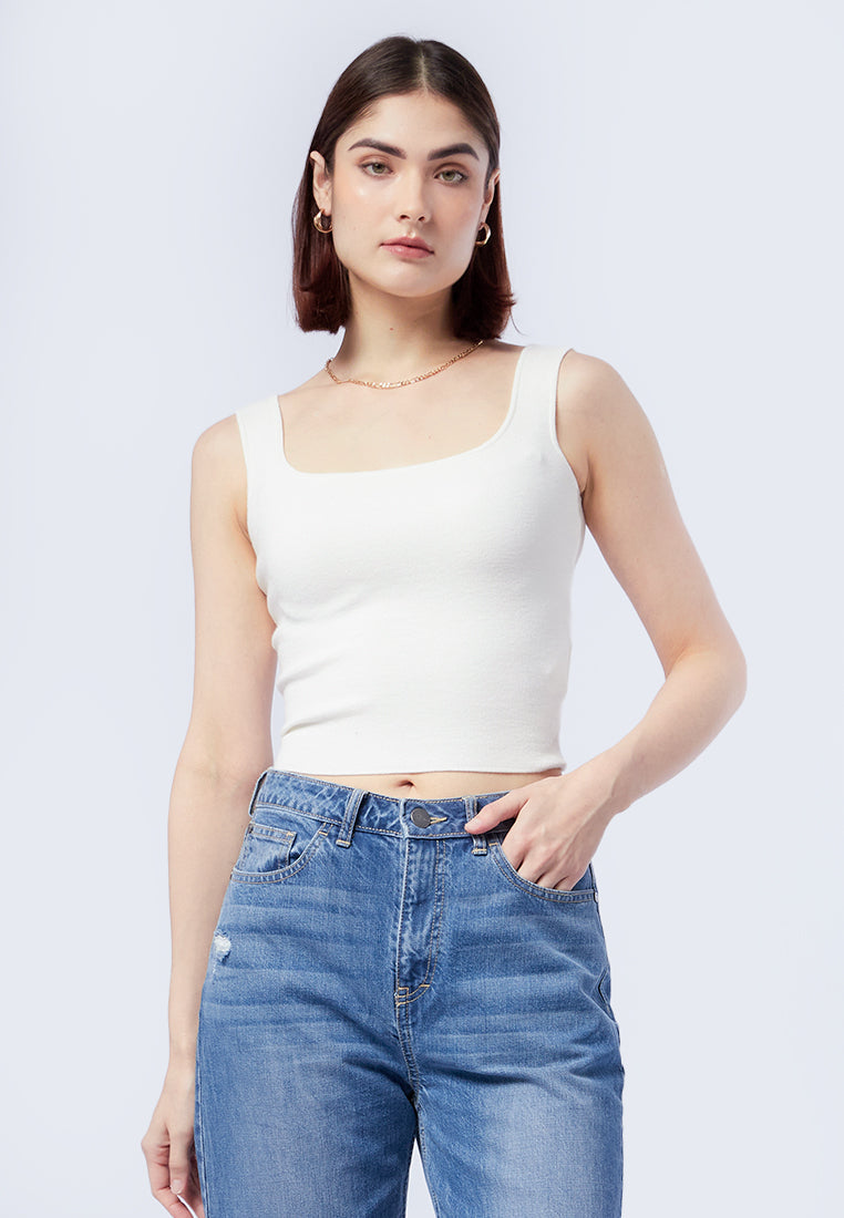 Soft Touch Knit Tanktop White – EXECUTIVE