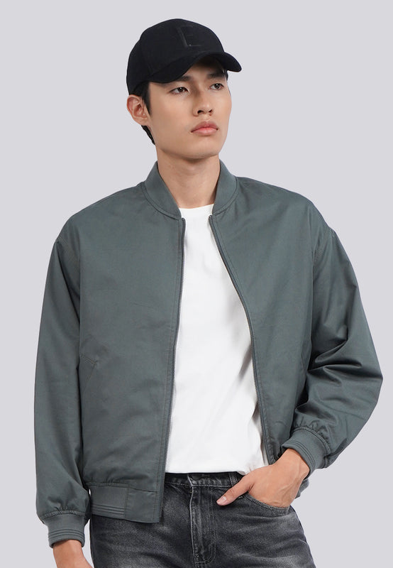 Regular Fit Long Sleeve Bomber Jacket – EXECUTIVE