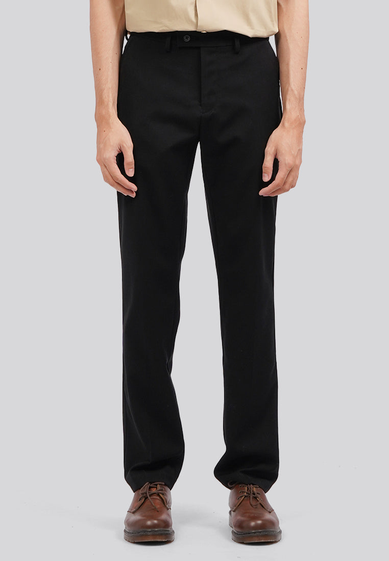 Slim Fit Basic Long Pants Jet Black – EXECUTIVE