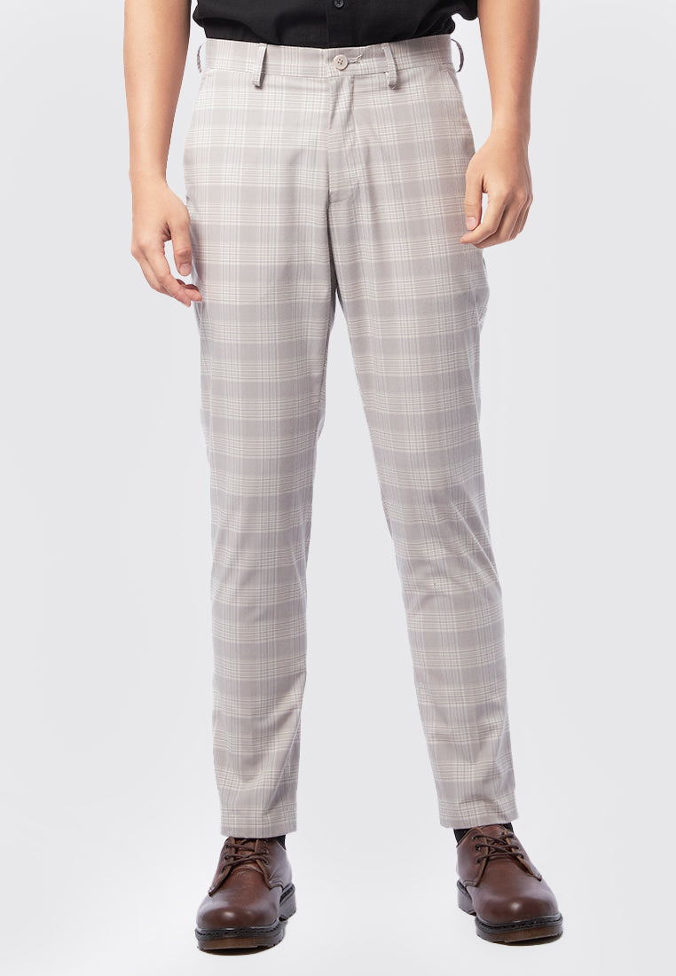 Slim Fit Checks Pants – EXECUTIVE