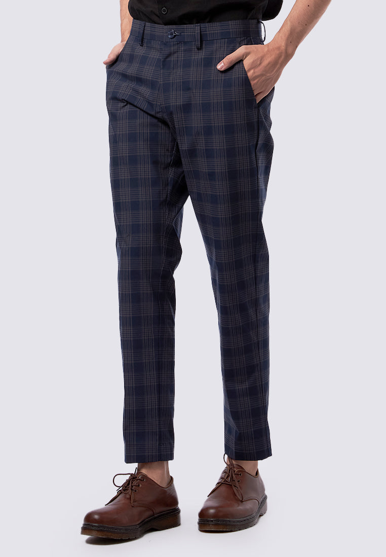 Slim Fit Check Pants – EXECUTIVE