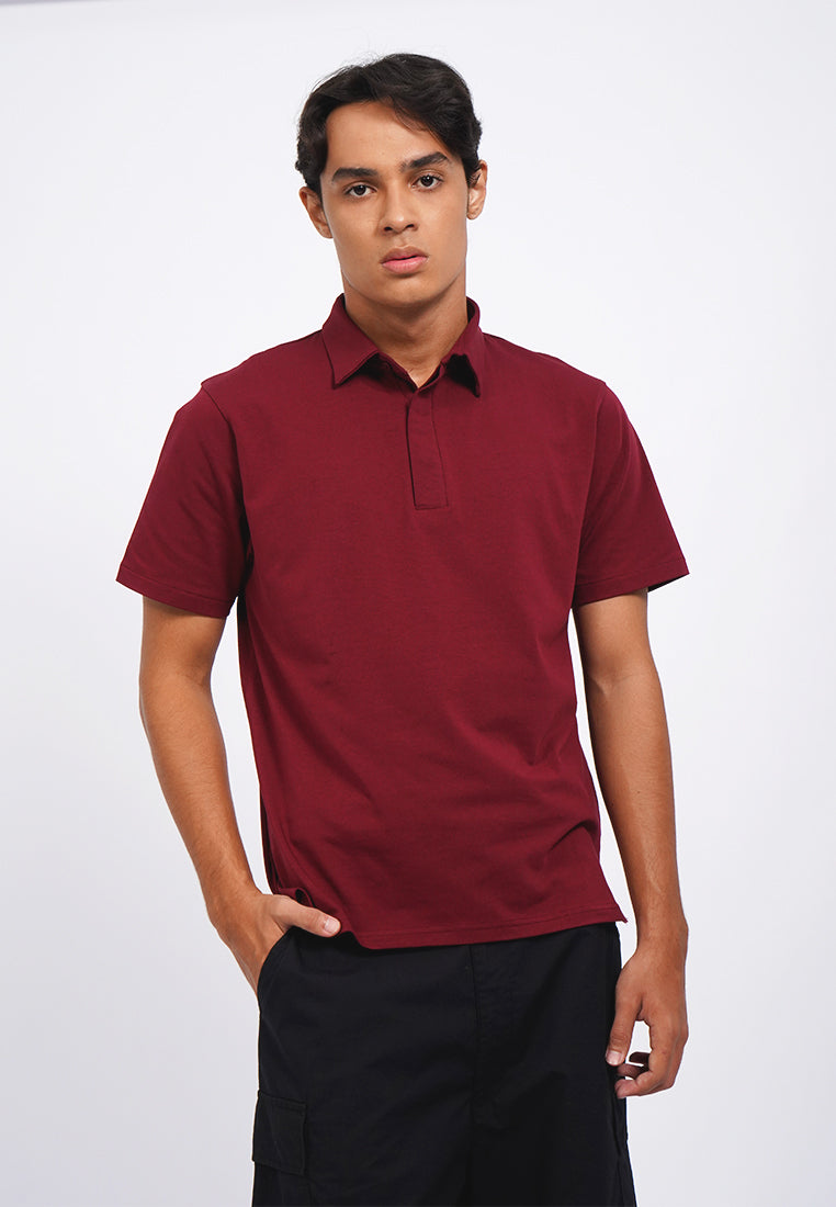 Hidden Placket Polo Shirt – EXECUTIVE