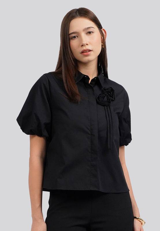 Embellished Ballon Sleeve Blouse – EXECUTIVE