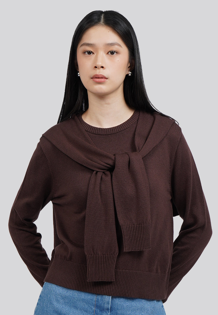 Long Sleeve Knit Double Sweater – EXECUTIVE