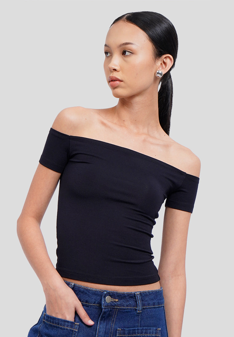 Fitted Off Shoulder Top – EXECUTIVE