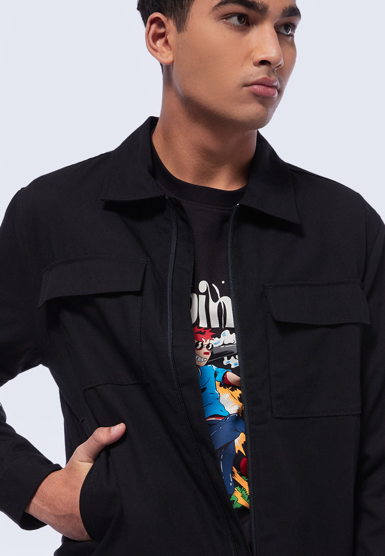 Full Zip Collar Jacket with Flap Pocket – EXECUTIVE