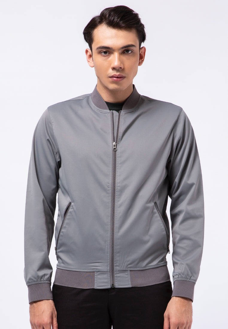 Slim Fit Bomber Jacket – EXECUTIVE