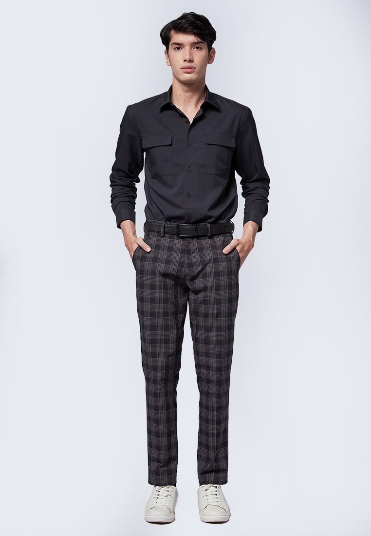 Slim Fit Checks Pants – EXECUTIVE