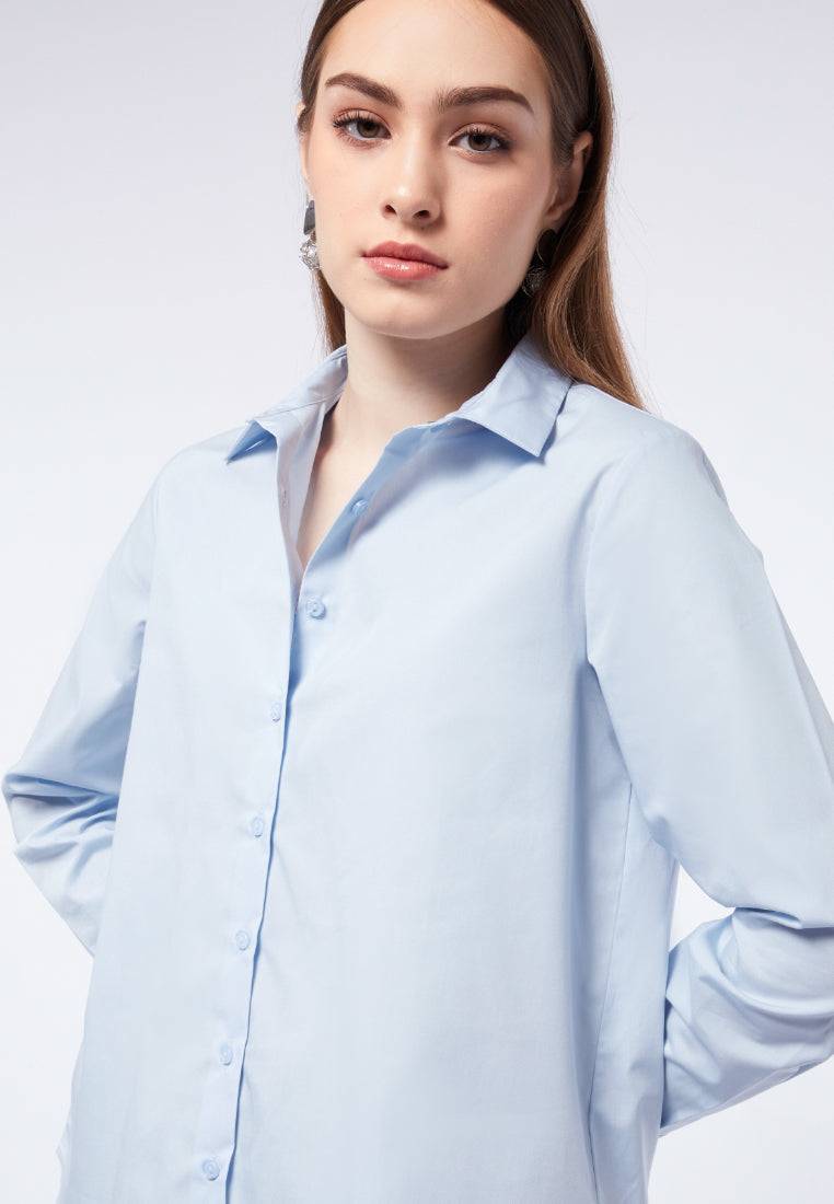 Basic Long Sleeve Shirt Light Blue – EXECUTIVE