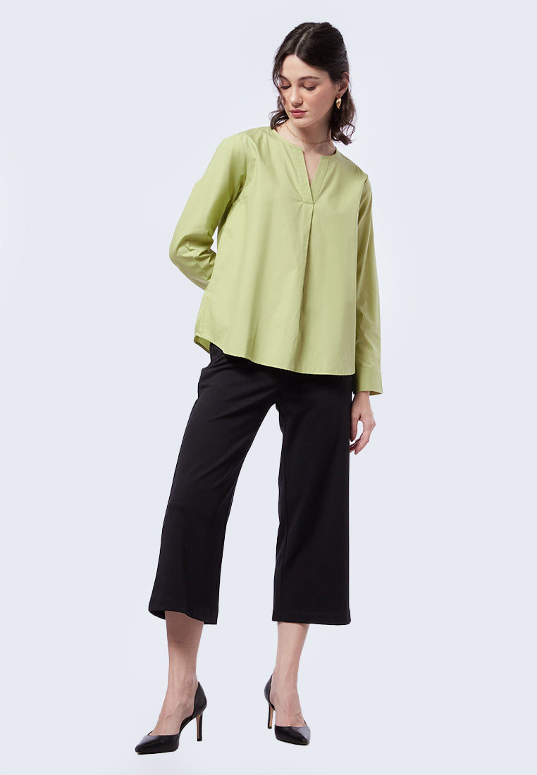 V-Neck Long Sleeve Blouse – EXECUTIVE