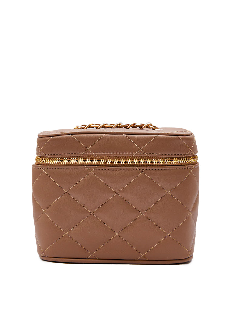 Brown Quilted Box Bag – EXECUTIVE