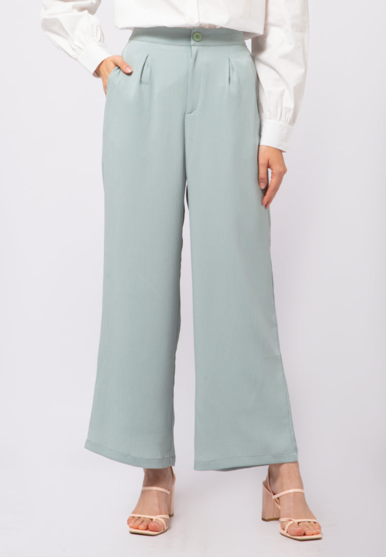 Regular Fit Wide Leg Long Pants – EXECUTIVE