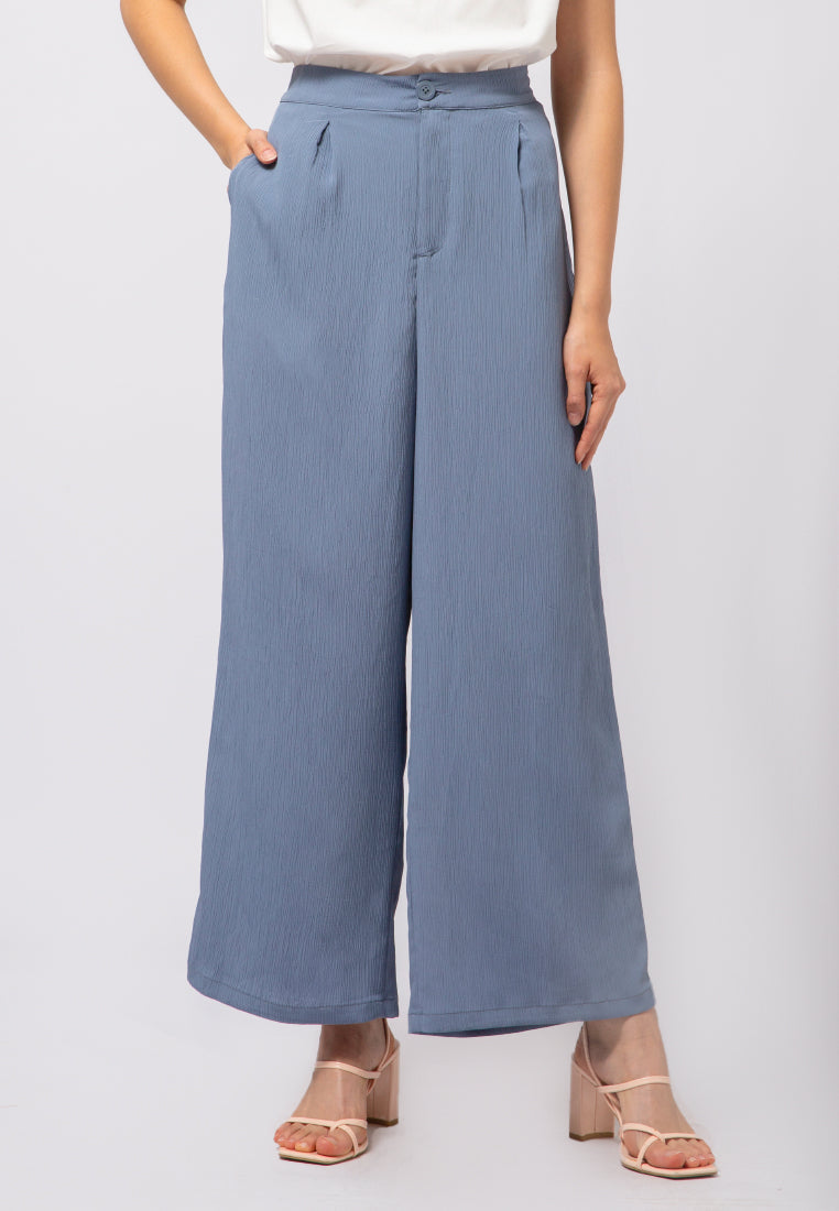 Regular Fit Wide Leg Long Pants – EXECUTIVE