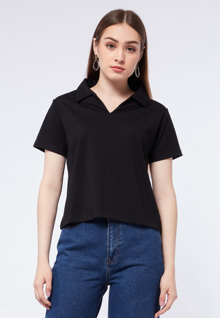 Boxy Short Sleeve Polo Shirt – EXECUTIVE
