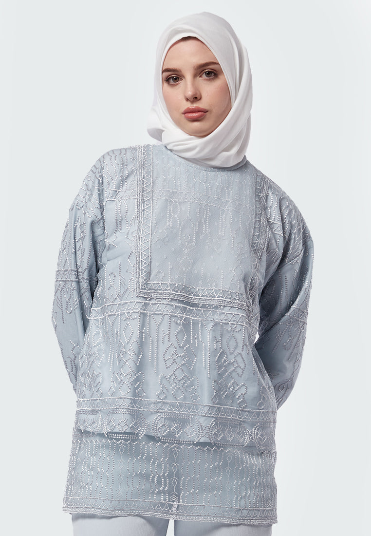 Embroidered Long Sleeve Tunic – EXECUTIVE