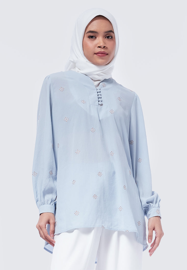 Balloon Sleeves Printed Tunic – EXECUTIVE