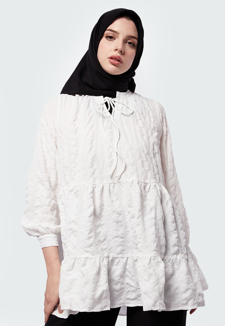 Tiered Long Sleeve Tunic – EXECUTIVE