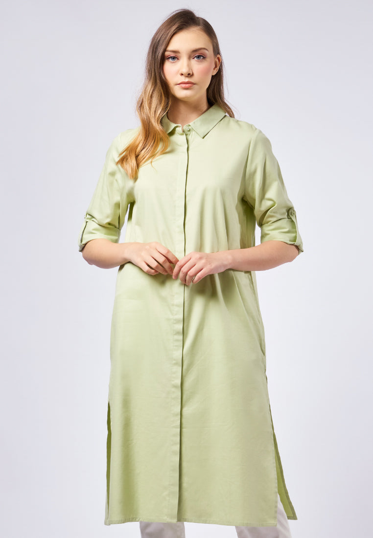 Long Sleeve Tunic with Slit – EXECUTIVE