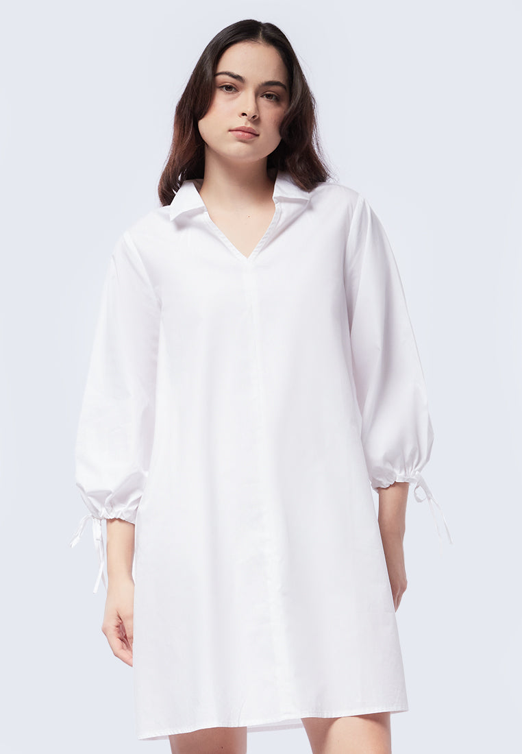 Tunic with Drawstring Balloon Sleeve – EXECUTIVE