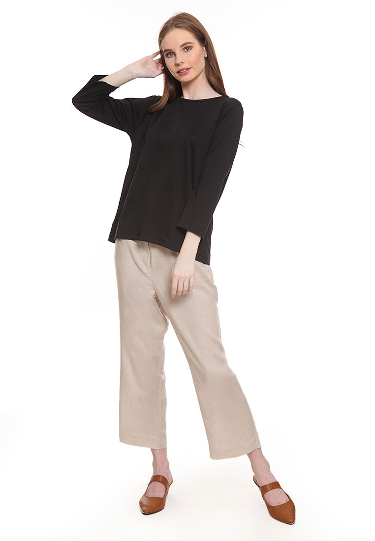Button detail knit top – EXECUTIVE